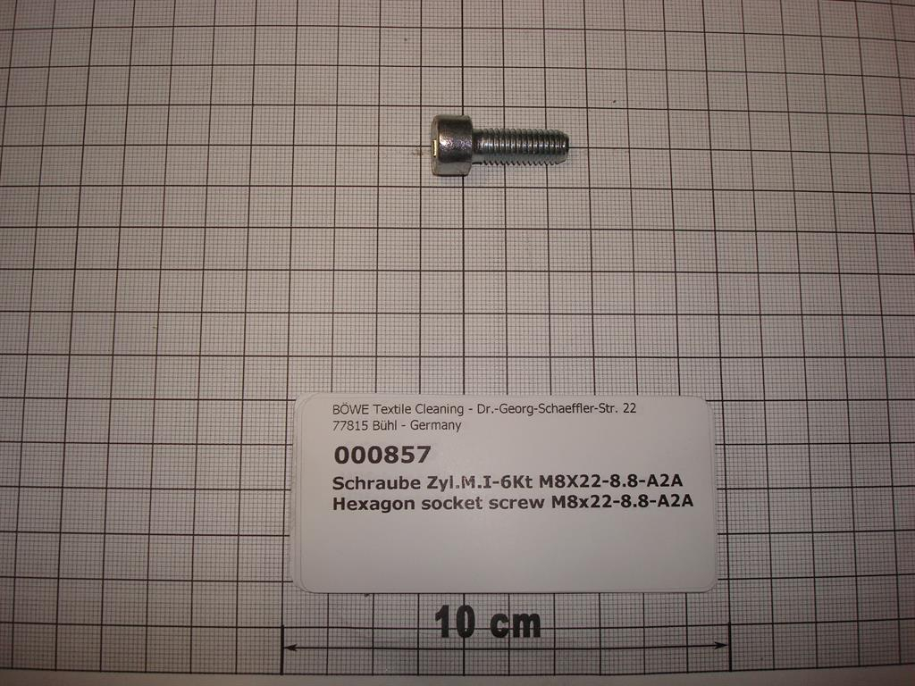 BÖWE Webshop - Hexagon socket screw M8x22
