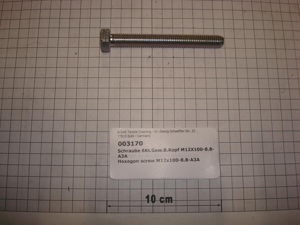 BÖWE Webshop - Hexagon screw DIN933,M12x100mm,8.8,galvanized