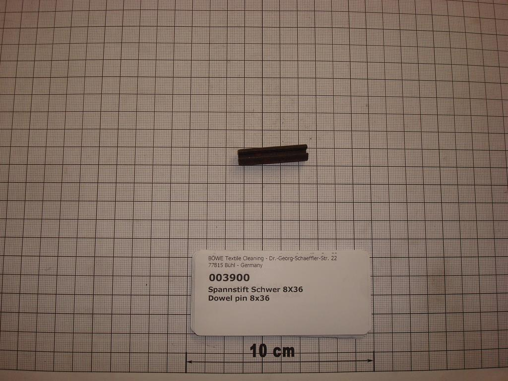 BÖWE Webshop - Spannstift,Spannhülse,DIN1481,8x36mm,verzinkt