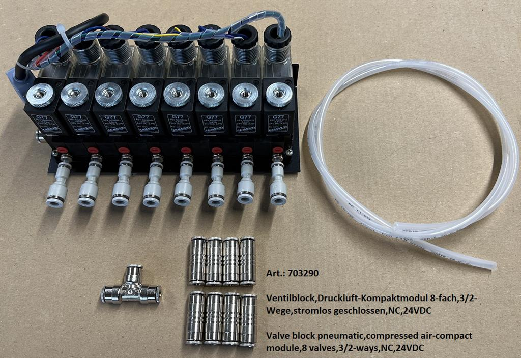 BÖWE Webshop - Valve block pneumatic,compressed air-compact module,8 ...